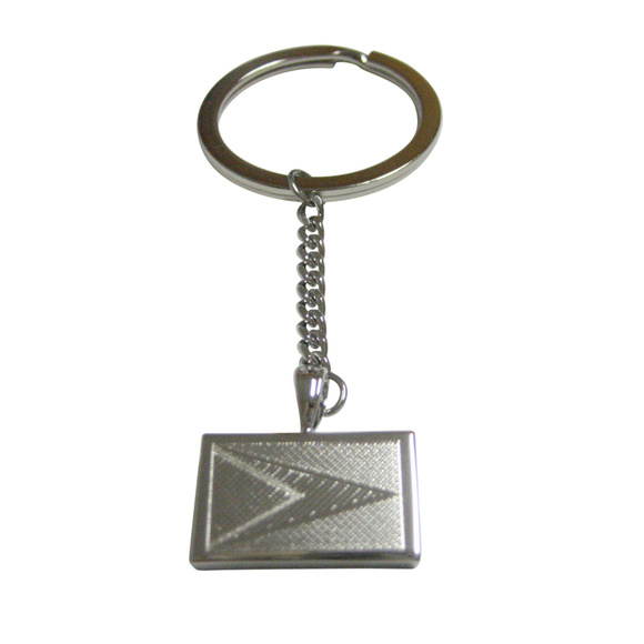 Kiola Designs | Accessories | Silver Toned Etched Guyana Flag Pendant ...
